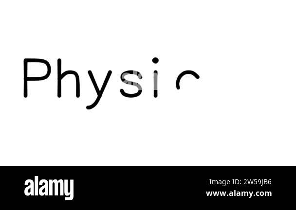 Physicist Handwritten Text Animation in Various Sans-Serif Fonts and ...