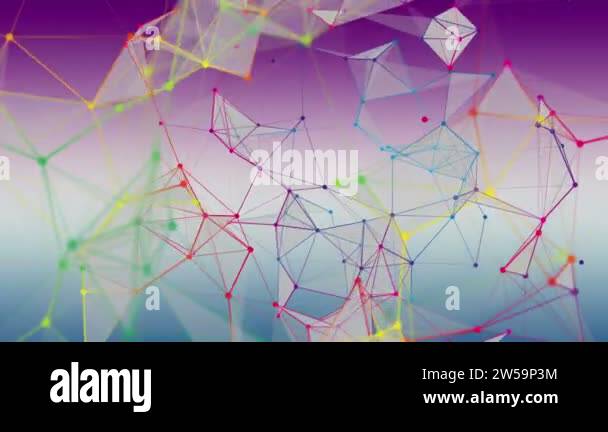 Fantastic plexus video animation with modern triangles in slow motion, 4096x2304 loop 4K Stock ...