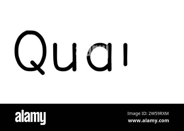 Quark Handwritten Text Animation in Various Sans-Serif Fonts and ...
