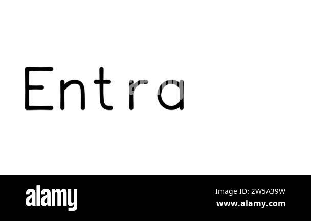 Entrance Handwritten Text Animation in Various Sans-Serif Fonts and ...