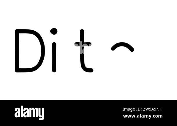 Ditch Handwritten Text Animation in Various Sans-Serif Fonts and ...