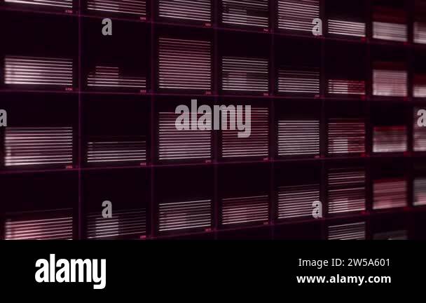 Abstract visualization of power supply control panel. Animation ...