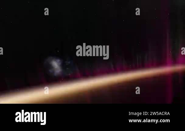 Interstellar space travel universe. 4K 3D animation in outer space ...
