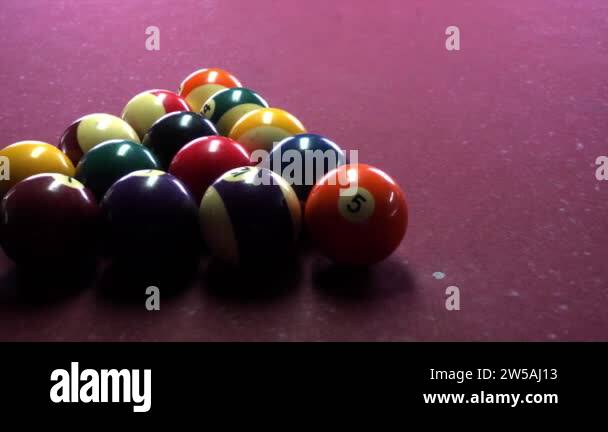 Billiard balls in formation Stock Videos & Footage - HD and 4K Video ...