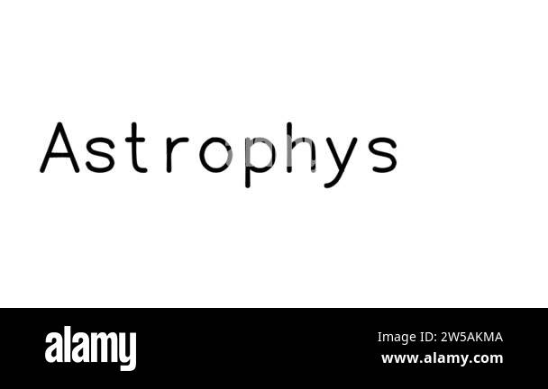 Astrophysics Handwritten Text Animation in Various Sans-Serif Fonts and ...