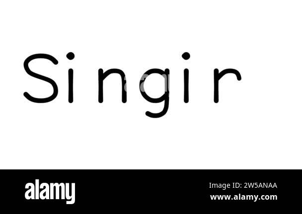Singing Handwritten Text Animation in Various Sans-Serif Fonts and ...