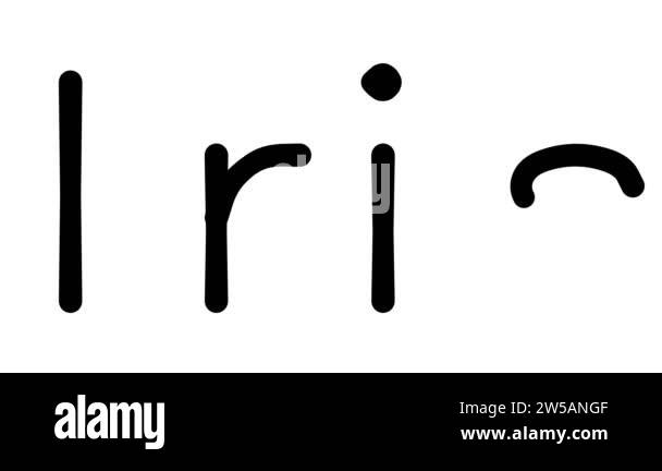 Iris Handwritten Text Animation in Various Sans-Serif Fonts and Weights ...