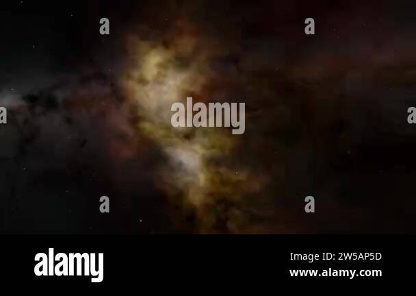 Interstellar space travel universe. 4K 3D animation in outer space ...