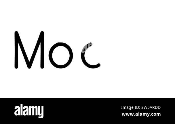 Moose Handwritten Text Animation in Various Sans-Serif Fonts and ...
