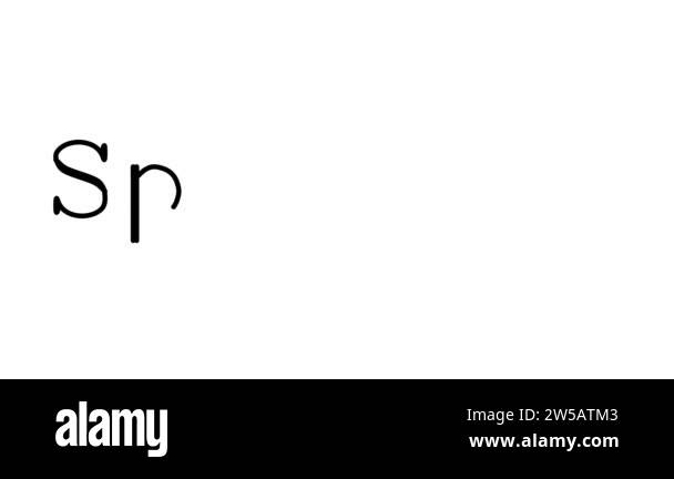 Spectrum Animated Handwriting Text in Serif Fonts and Weights Stock ...