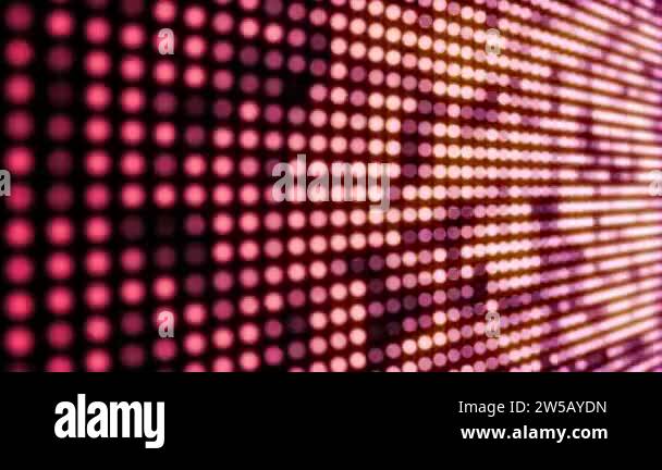 Seamlessly looping flashing red LED lights video wall motion background ...