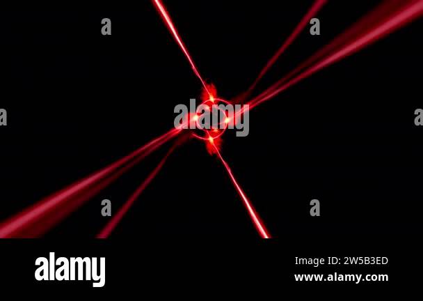 Abstract Moving Through Red Electric High Tech Power Energy Lines ...