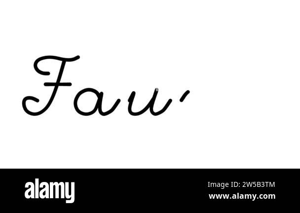 Fauna Decorative Handwriting Animation in Six Cursive and Gothic Fonts ...