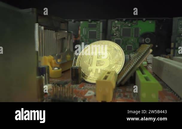 ASIC electrical circuit boards with radiators in repair service center ...