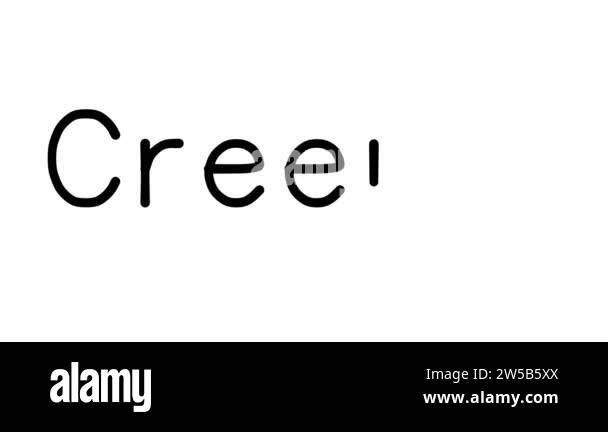 Creeper Handwritten Text Animation in Various Sans-Serif Fonts and ...