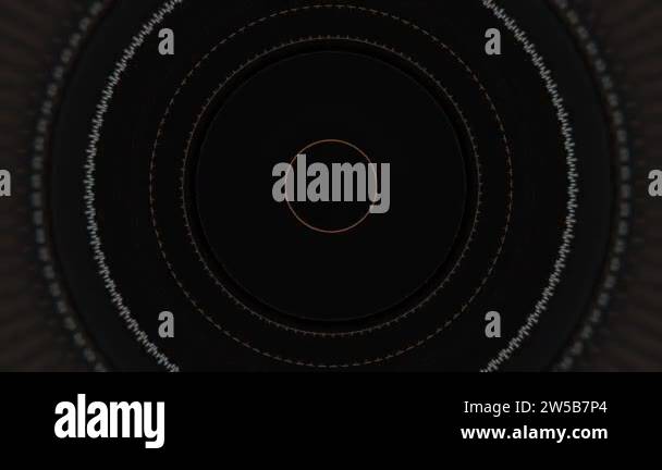 Hypnotic moving circles, multicolored psychedelic abstraction ...