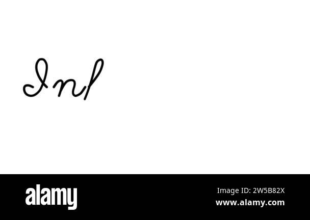 Infection Decorative Handwriting Animation in Six Cursive and Gothic ...