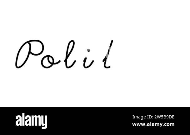 Politics Decorative Handwriting Animation in Six Cursive and Gothic ...