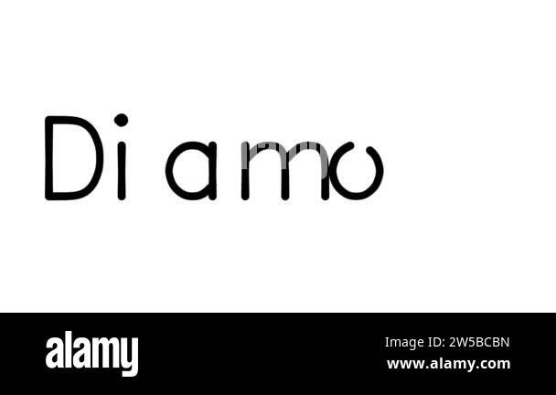 Diamond Handwritten Text Animation in Various Sans-Serif Fonts and ...