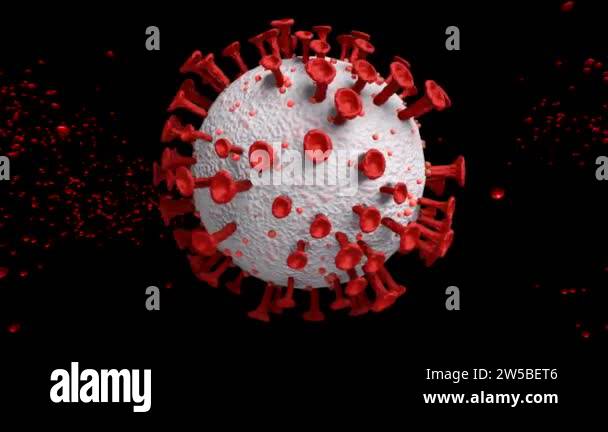 Realistic 3D footage animation of the severe acute respiratory syndrome ...