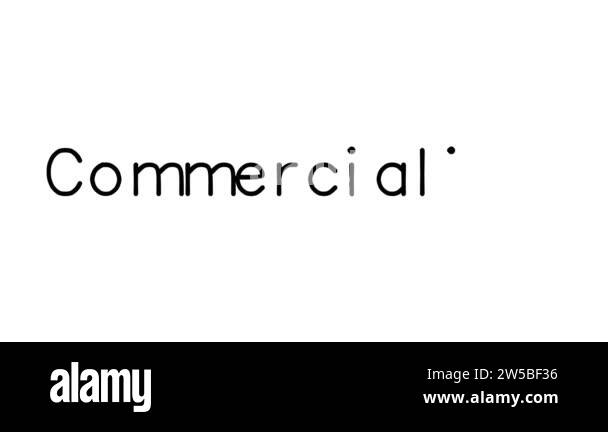 Commercialism Handwritten Text Animation in Various Sans-Serif Fonts ...