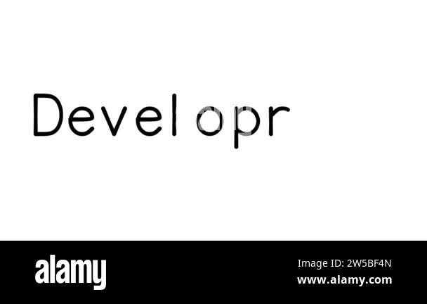 Development Handwritten Text Animation in Various Sans-Serif Fonts and ...