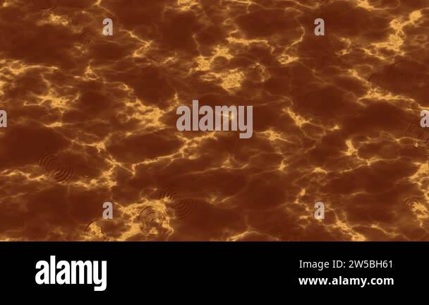 4K rain drop on heavy hard gold granite stone tile surface of cave for ...