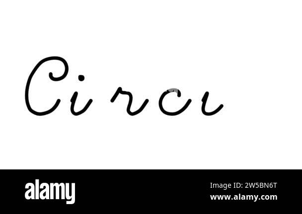 Circus Decorative Handwriting Animation in Six Cursive and Gothic Fonts ...