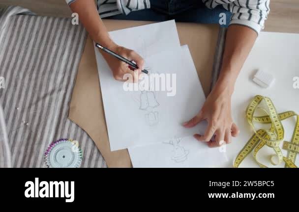 Female hand drawing new clothes Stock Videos & Footage - HD and 4K ...