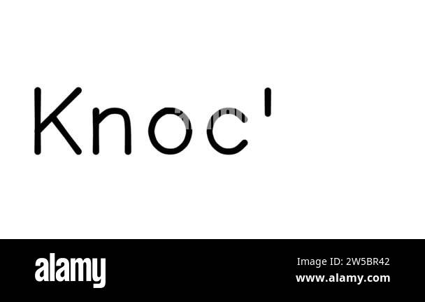 Knocker Handwritten Text Animation in Various Sans-Serif Fonts and ...