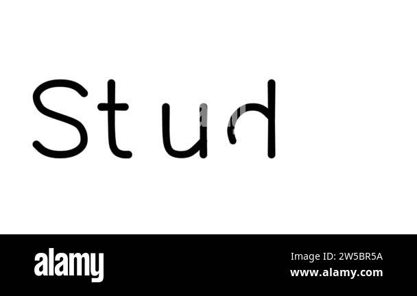 Studio Handwritten Text Animation in Various Sans-Serif Fonts and ...