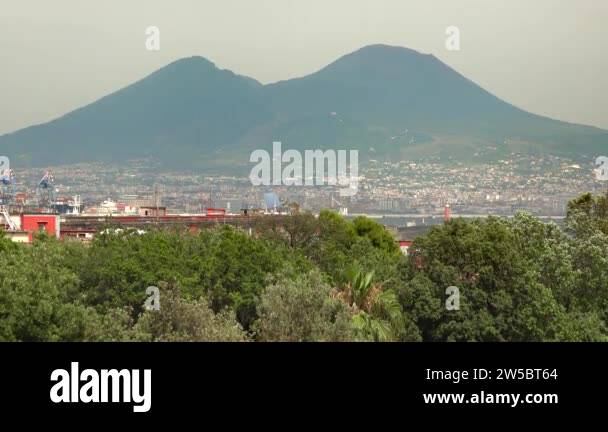 Mount Vesuvius Volcano in Naples City in Italy.somma-stratovolcano ...