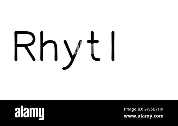 Rhythm Handwritten Text Animation in Various Sans-Serif Fonts and ...