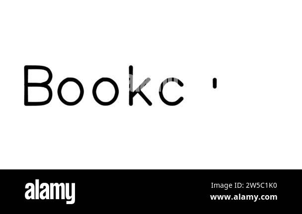 Bookcase Handwritten Text Animation in Various Sans-Serif Fonts and ...