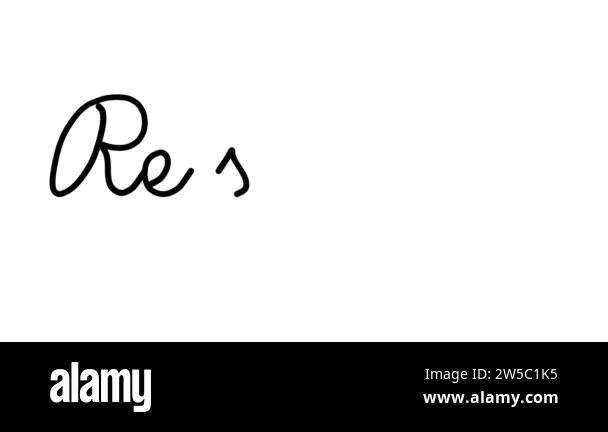 Respect Decorative Handwriting Animation in Six Cursive and Gothic ...