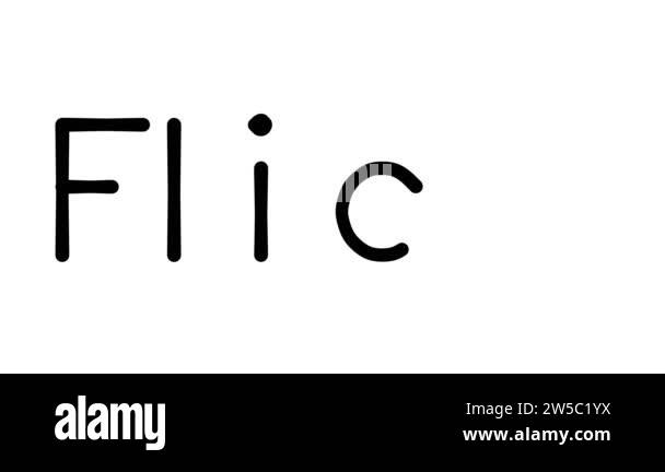 Flickr Handwritten Text Animation in Various Sans-Serif Fonts and ...