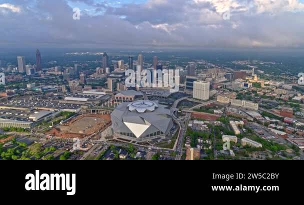 Stadium downtown aerial view clouds Stock Videos & Footage - HD and 4K ...