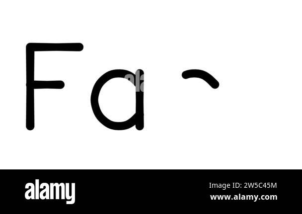 Face Handwritten Text Animation in Various Sans-Serif Fonts and Weights ...