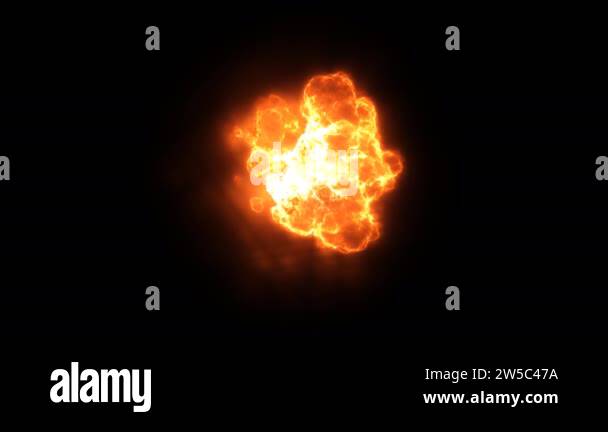 Exploding Burst Explosion Fireball Backdraft Animation Stock Video ...