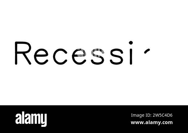Recession Handwritten Text Animation in Various Sans-Serif Fonts and ...