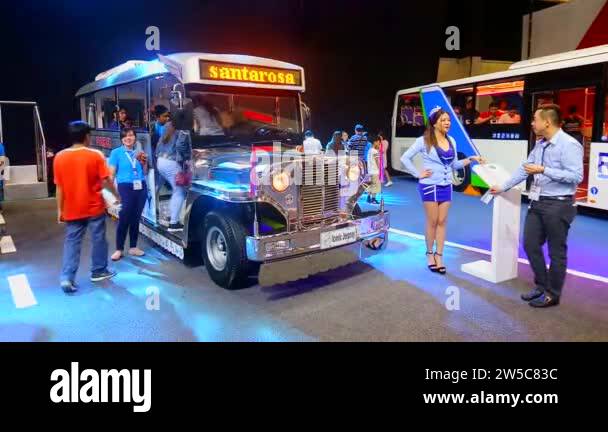 Jeepney public transport manila philippines Stock Videos & Footage - HD ...