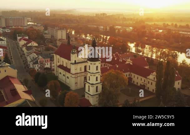 Pinsk, Brest Region, Belarus. Pinsk Cityscape Skyline In Autumn Morning ...