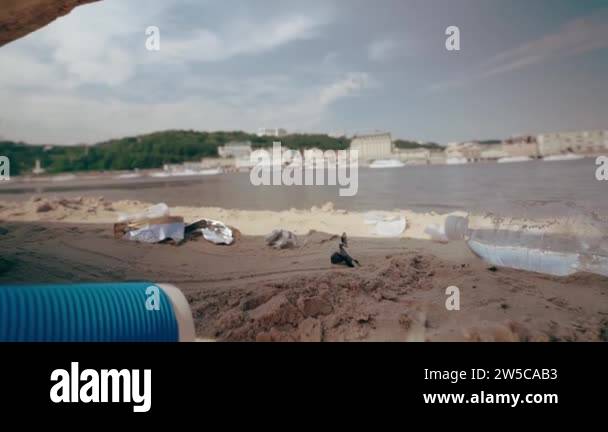 Man running on pollution beach Stock Videos & Footage - HD and 4K Video ...