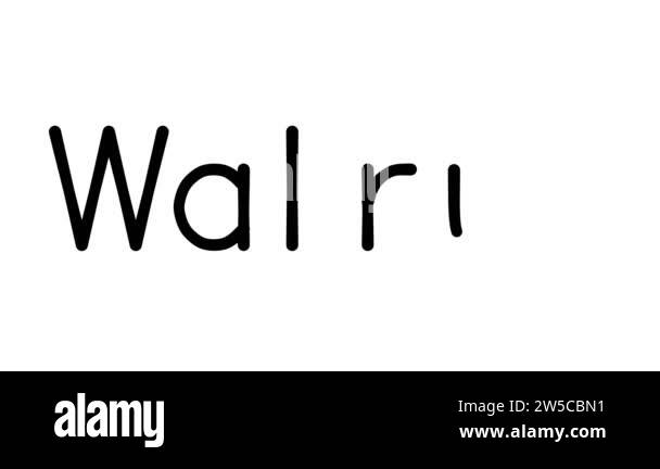 Walrus Handwritten Text Animation in Various Sans-Serif Fonts and ...