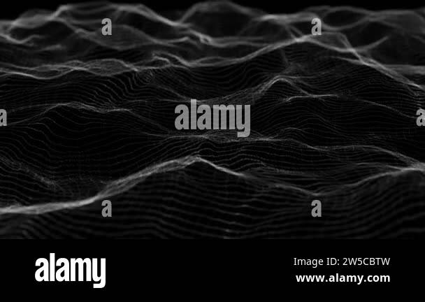 Abstract Organic Network Mesh Waving Fx Background Loop/ 4k animation ...