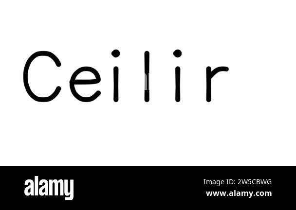 Ceiling Handwritten Text Animation in Various Sans-Serif Fonts and ...