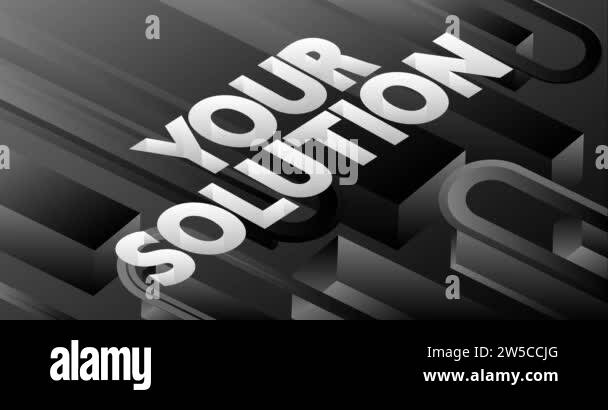 Your Solution text with changing colors depth font and background ...