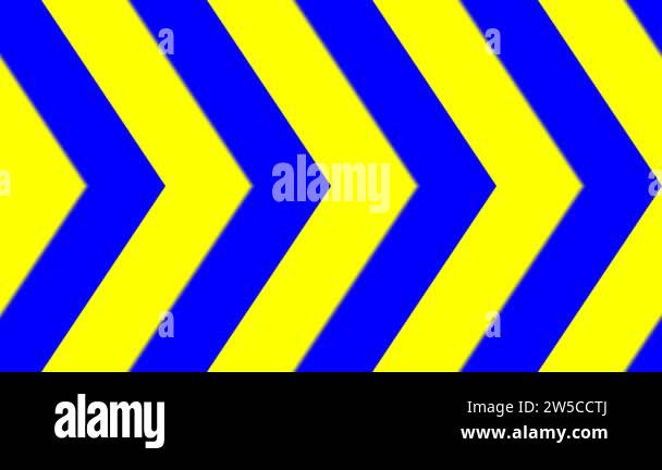 Chevrons Moving Horizontally Danger Warning Stock Video Footage - Alamy