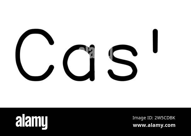 Cash Handwritten Text Animation in Various Sans-Serif Fonts and Weights ...