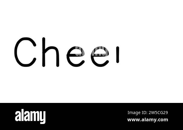 Cheerio Handwritten Text Animation in Various Sans-Serif Fonts and ...
